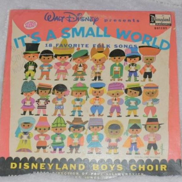 Disney | Other | Disneyland Record Its A Small World Folk Songs Boys ...